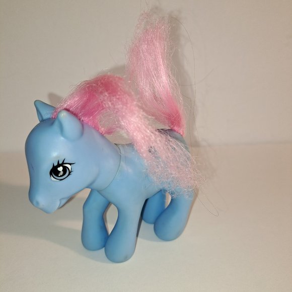Toys | Fake My Little Pony Blue Pony Pink Hair No Markings | Poshmark